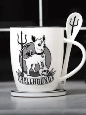 Alchemy Gothic | Kitchen | Alchemy Gothic Hell Hound Mug Spoon Set Fine ...